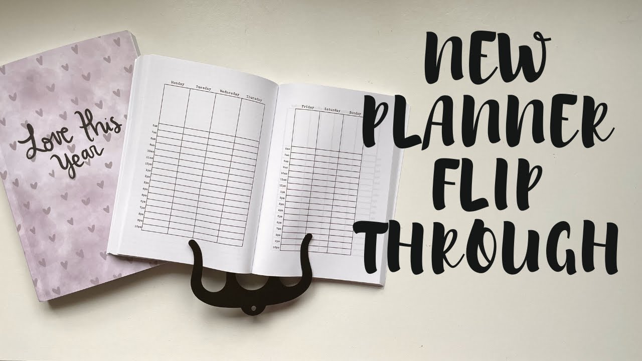 NEW Planner Flip Through: Hourly layout | Creative Faith & Co. - YouTube