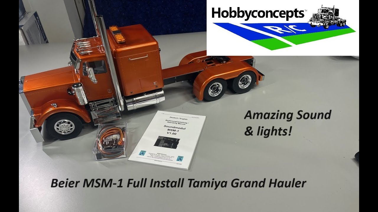 1/14 Tamiya Grand Hauler Beier MSM-1 Full Install - Wow! - YouTube