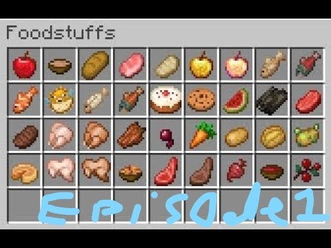eating ALL of the foods in Minecraft-Episode 1 - YouTube