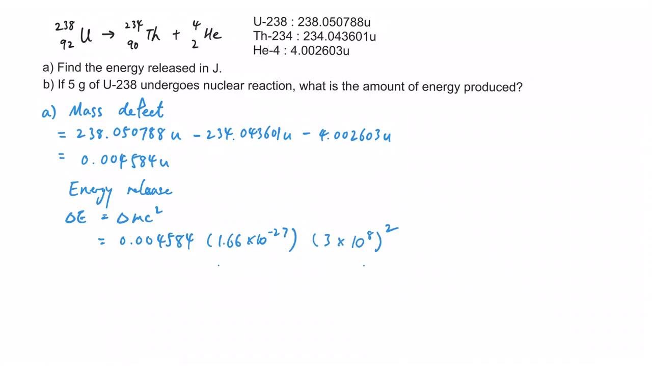 DSE physics on one page - nuclear energy example - YouTube