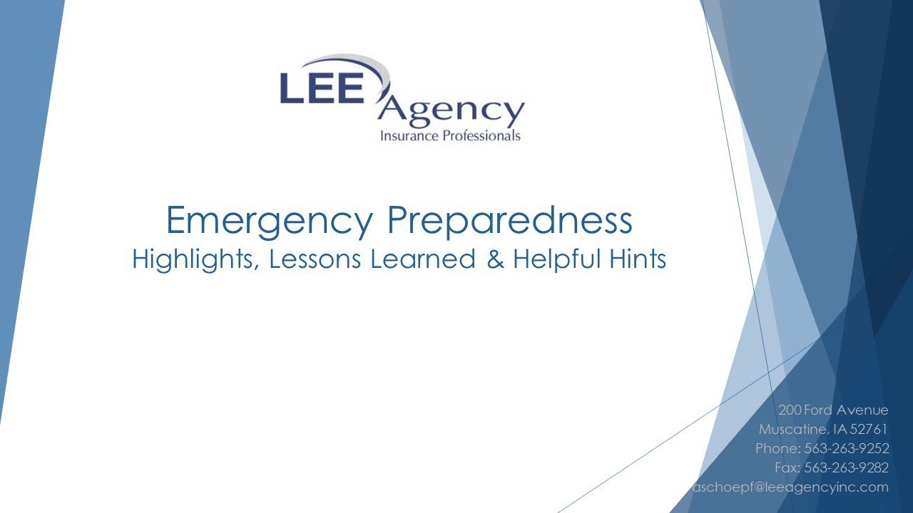 Emergency Preparedness: Highlights, Lessons Learned & Helpful Tips ...