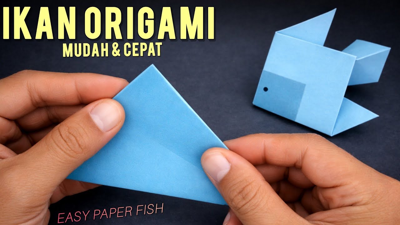 Paper Craft - Cara membuat ikan dengan mudah dari kertas - paper fish ...