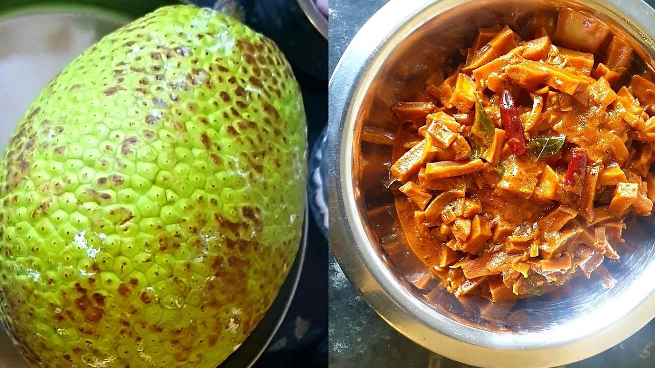 Breadfruit curry | ஈரப்பலாக்காய் கறி | Jaffna style breadfruit curry ...