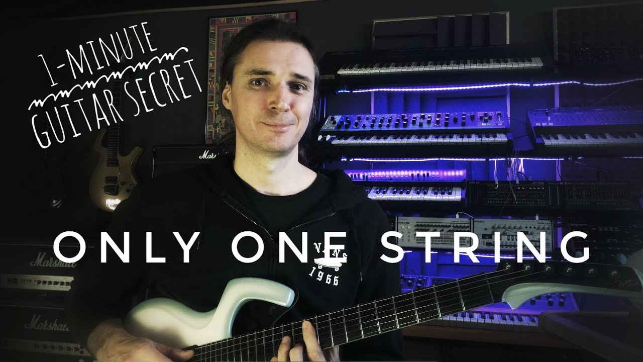 Playing on Only One String. 1-Minute Guitar Secrets #1 - YouTube