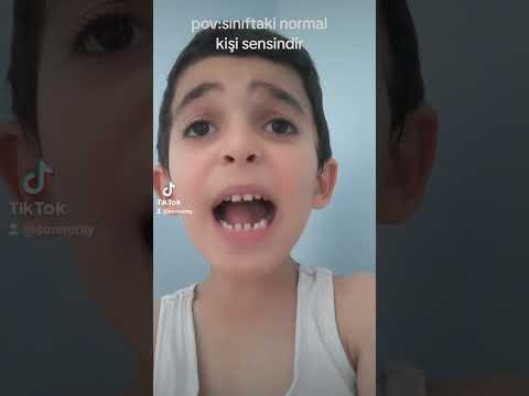 Sınıfta tek normal kişi sensindir