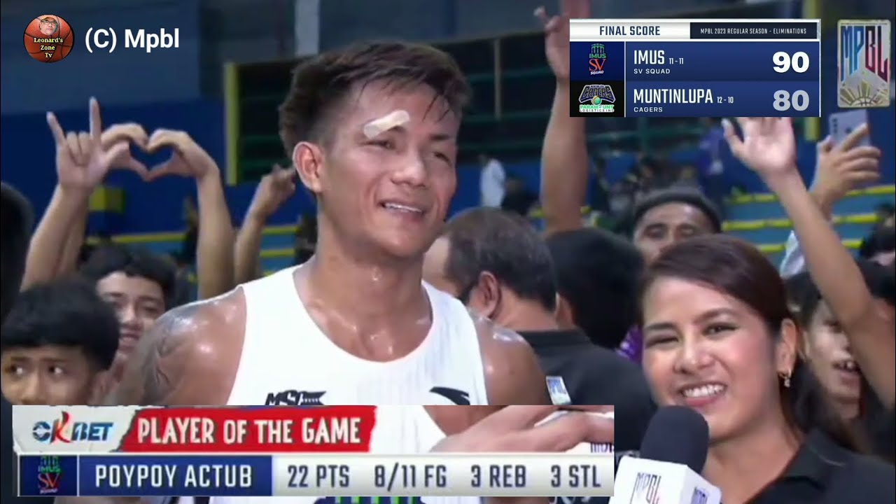 POYPOY ACTUB (22PTS, 8/11FG, 3REB, 3STL) Back2Back Best Player of the Game,Nag Pasalamat sa Mav ...