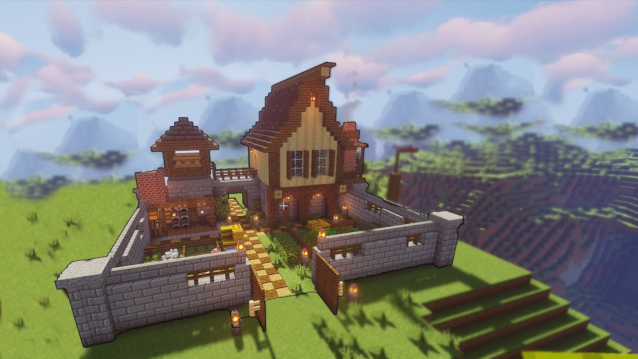 Minecraft: Medieval Survival Base Tutorial Easy - YouTube
