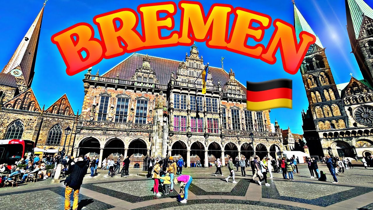 BREMEN 4K - Germany | Walking City Tour | Around the City Center 2022 ...