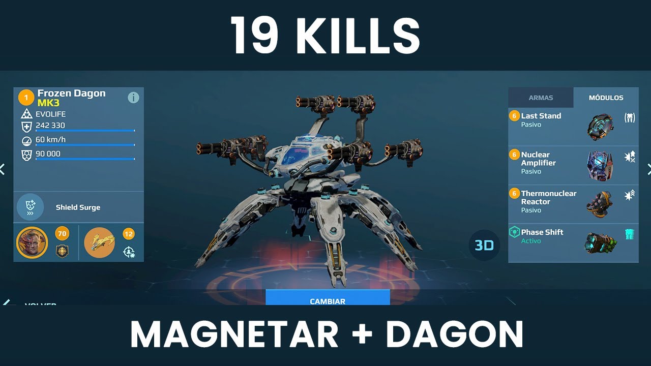 19 kills with 6x MAGNETAR DAGON | War Robots Gameplay - YouTube