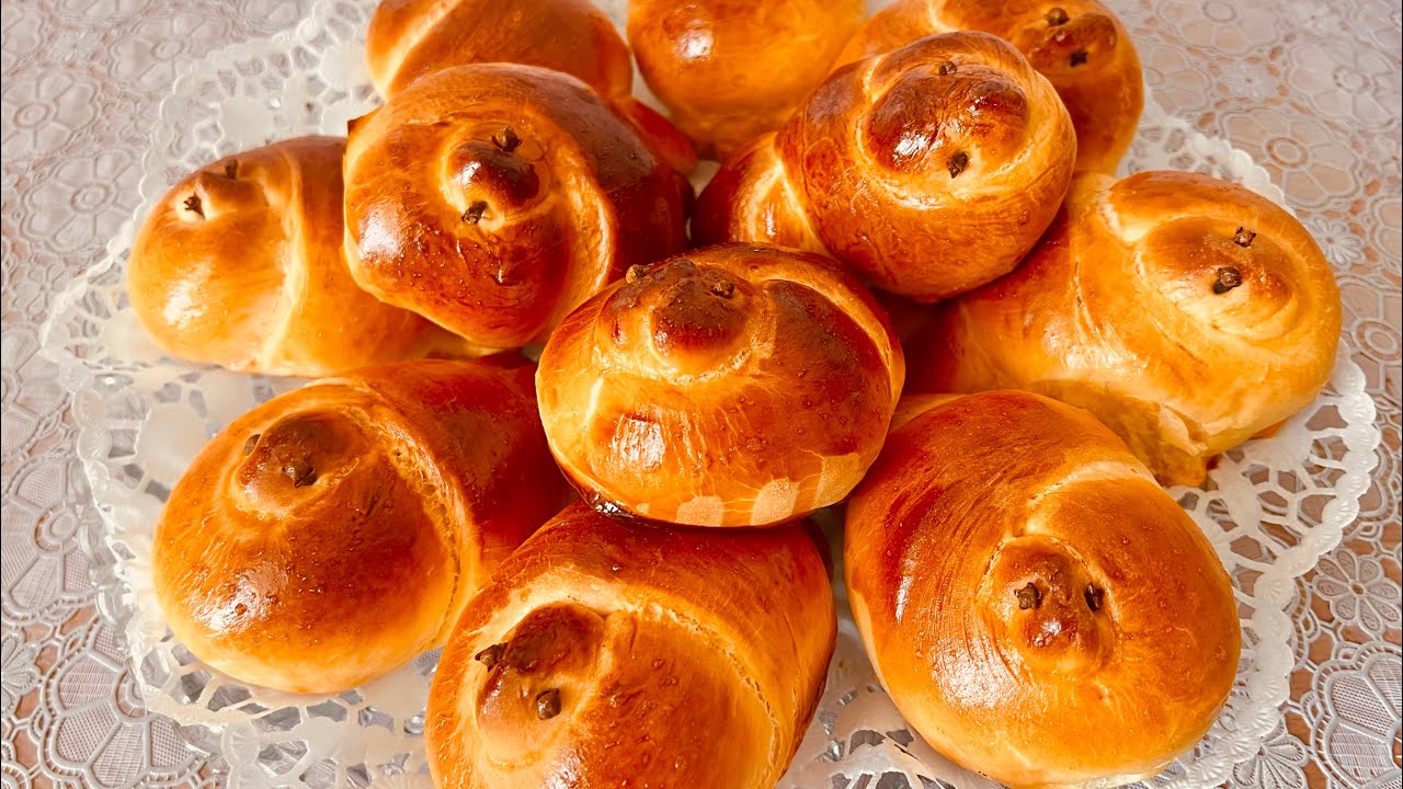 Buns for Easter .Булочке к Паске.#булочки #buns #pãozinho - YouTube