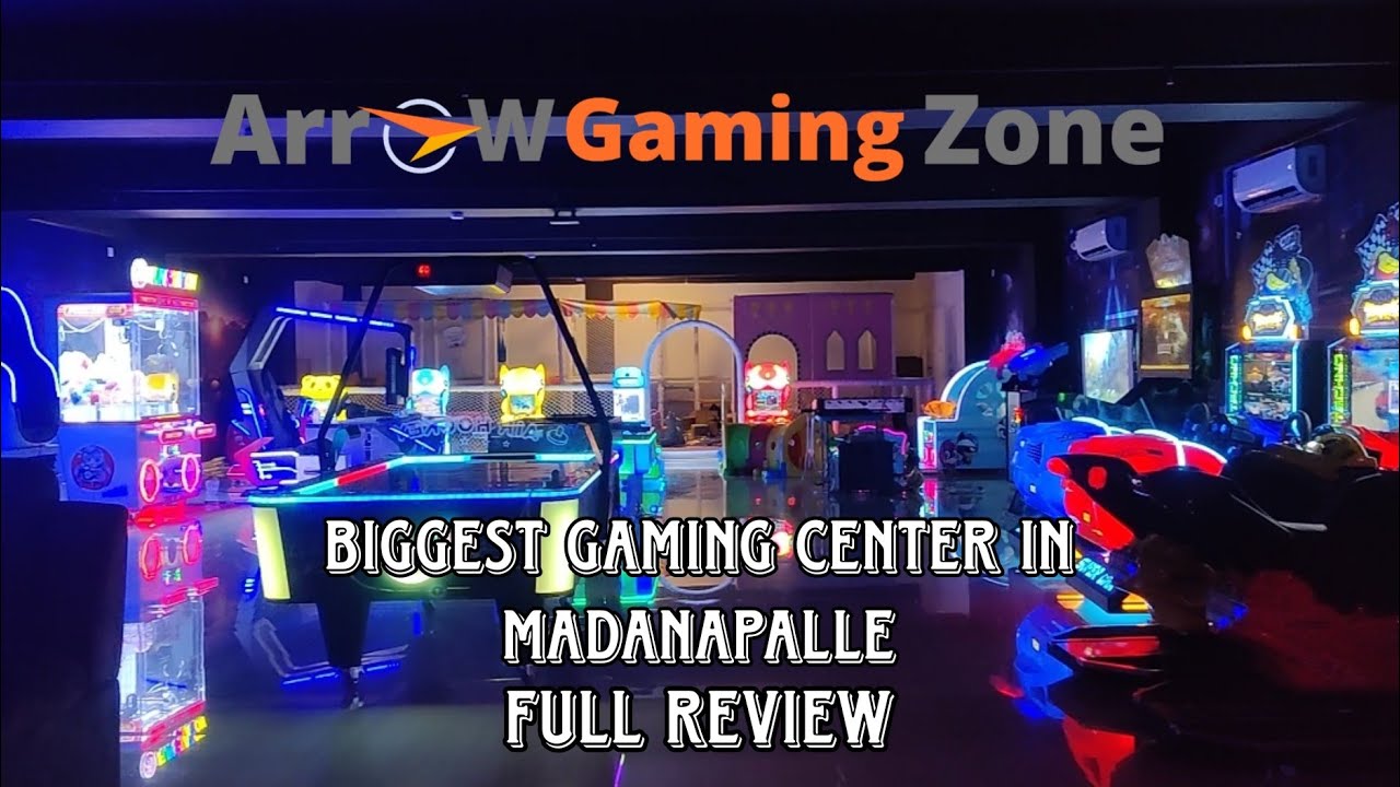 BIGGEST GAMING ZONE IN MADANAPALLE || Arrow Gaming Zone full review ...