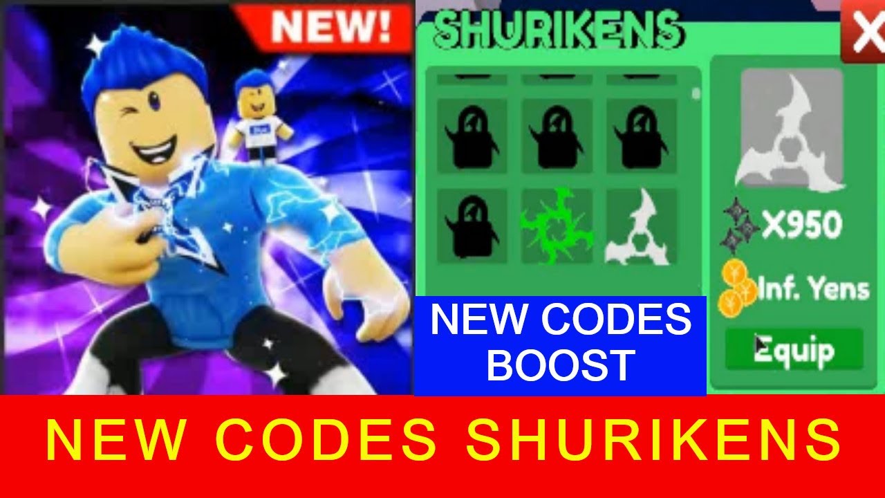 *NEW CODES SHURIKEN AND NEW CODES BOOST* SHURIKEN TAPPING ROBLOX | 19 January 2021 - YouTube