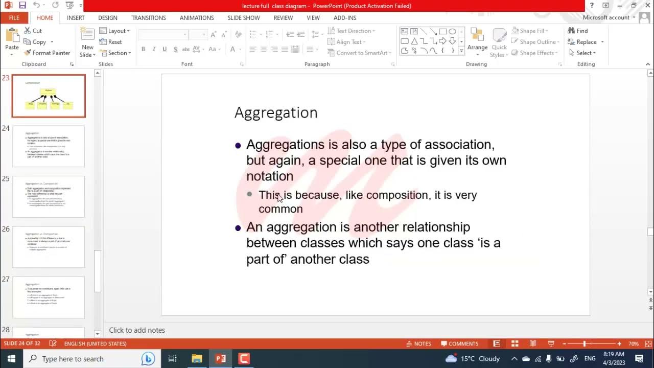 Association aggregation and composition | Object Oriented Programming - YouTube