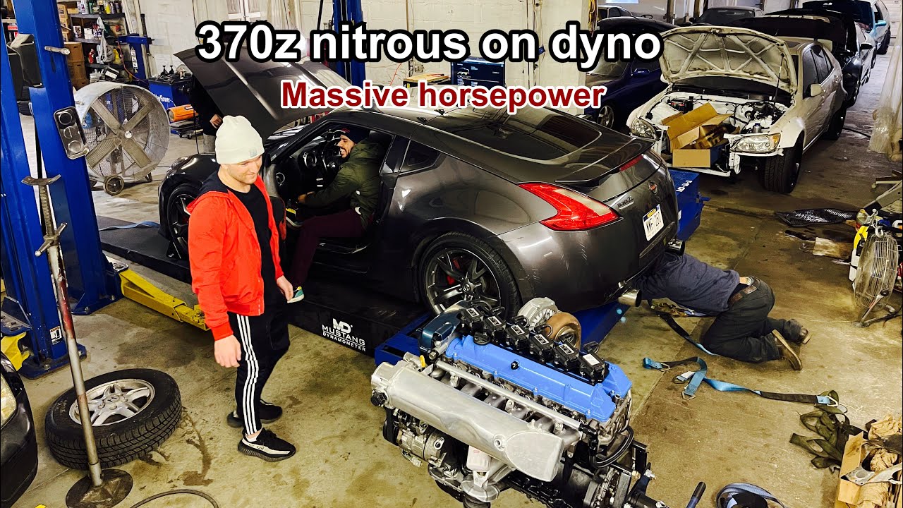 Nitrous nissan 370z on dyno tune test street || Pham’s Legend - YouTube