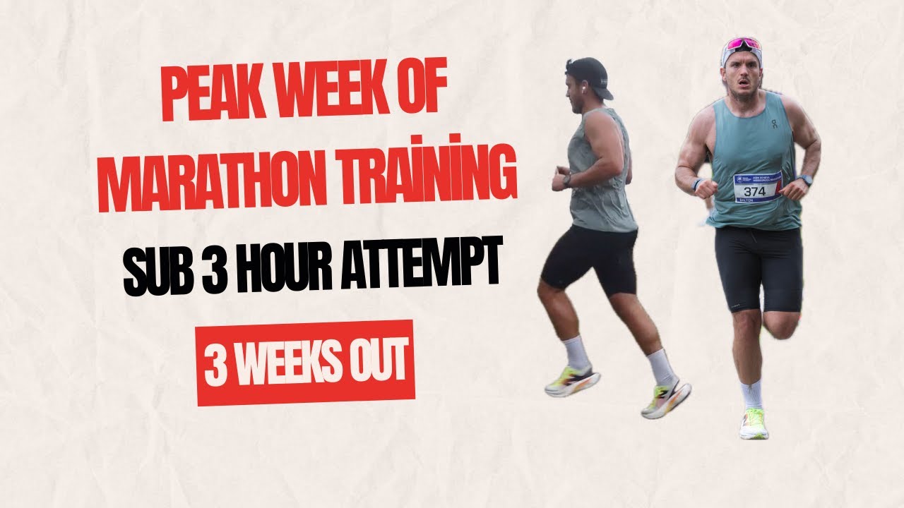 My Peak Week Of Marathon Training | 3 weeks out - YouTube