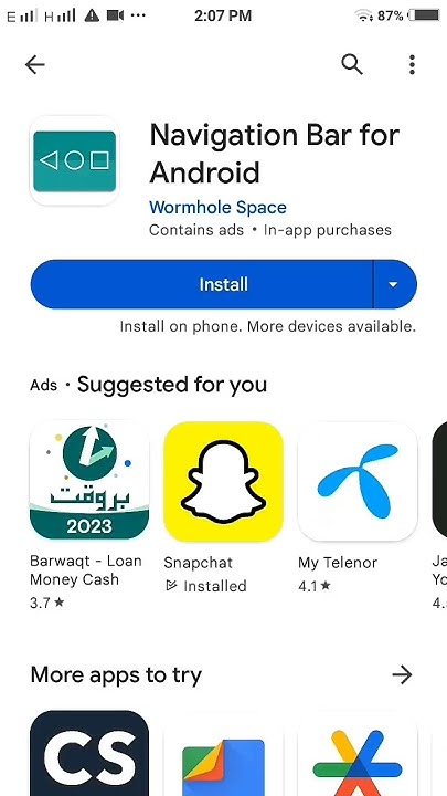 How to download navigation bar on Android - how to use navigation bar on android #navigationbar ...