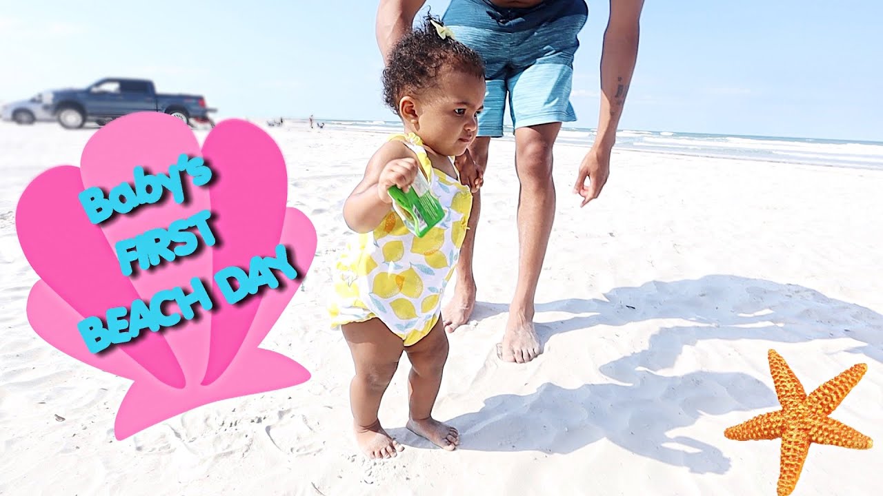 BABY'S FIRST TIME AT THE BEACH | FAMILY TIME - YouTube