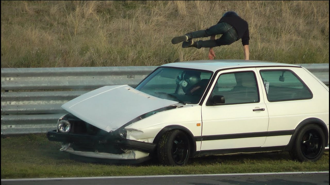 Crash Volkswagen Golf II 18.11.2018 Vrij Rijden Zandvoort - YouTube