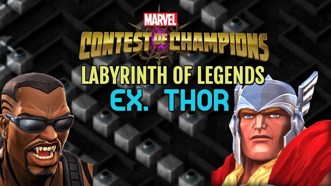 MCoC Labyrinth of Legends - R5 Blade vs EX. Thor - YouTube