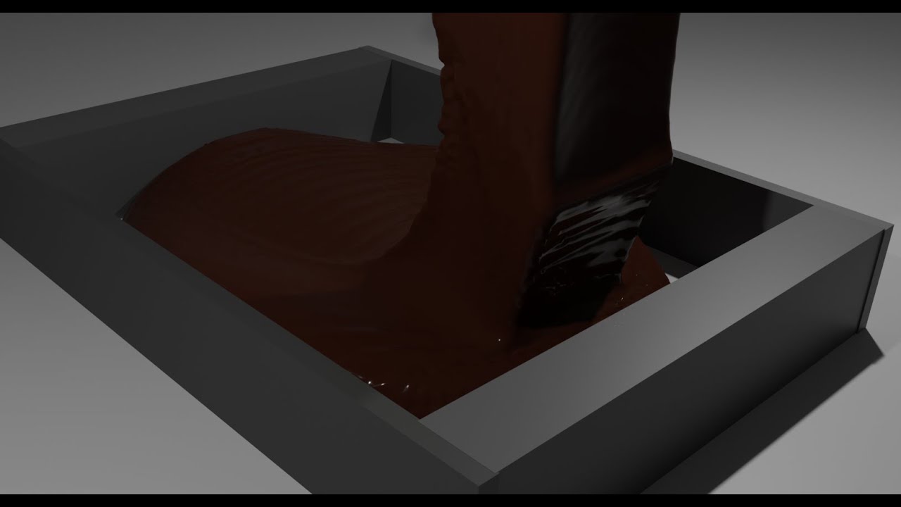 Chocolate Simulation- Flips Fluid - YouTube