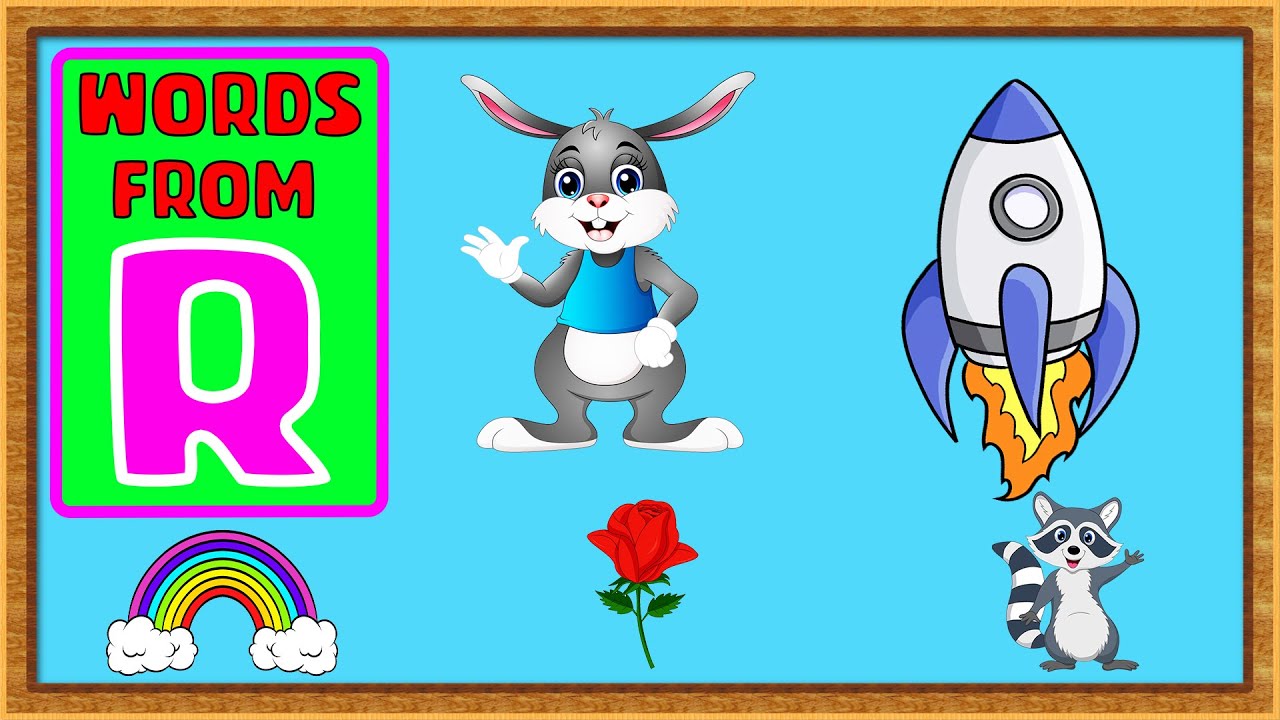 5 Words From R | Words From R | R For Rabbit | Words From Alphabets ...