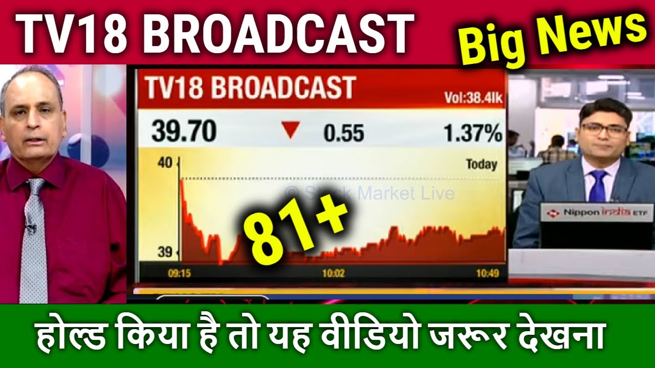 TV18 BROADCAST share latest news,tv18 broadcast stock analysis,target ...