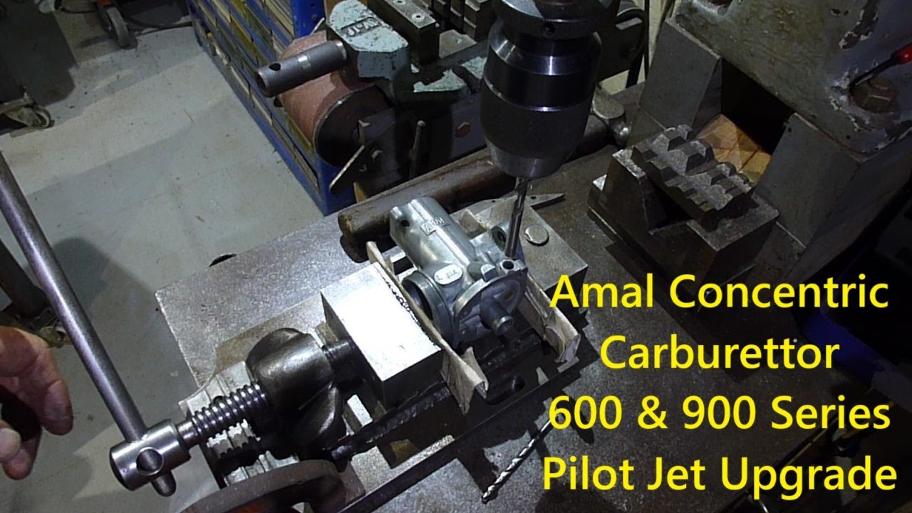 Amal Concentric 600 & 900 series Pilot Jet Upgrade - YouTube