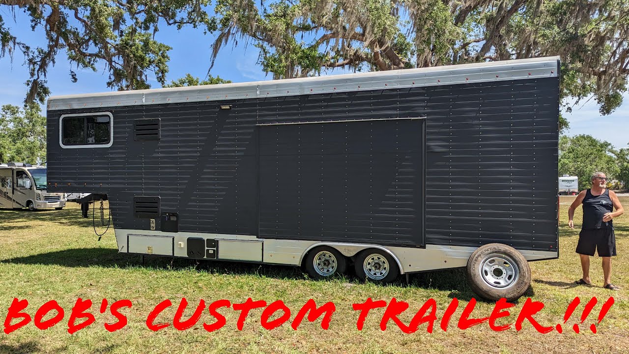 Bob's Custom Trailer for His Hot Rod - YouTube