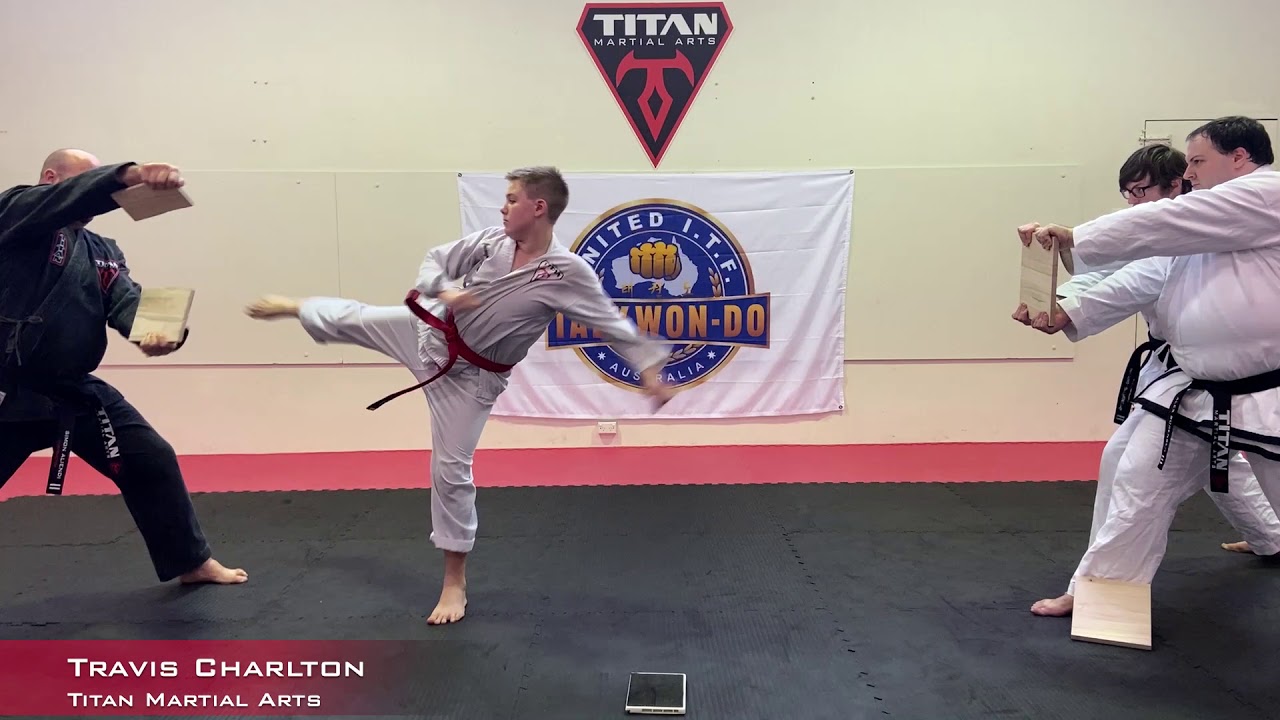Travis Charlton, Titan Martial Arts - MultiBreak - YouTube