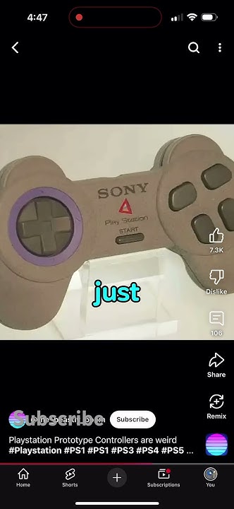 PlayStation one prototype controllers - YouTube