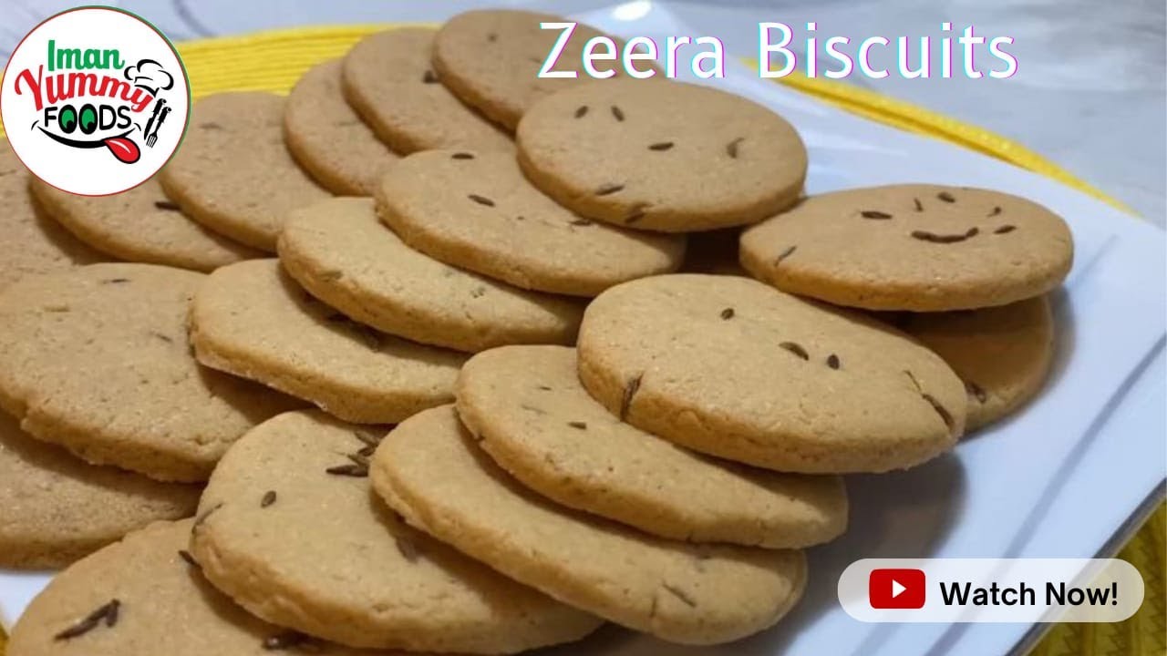 Zeera Plus Biscuits Recipe By Iman Yummy Food.#الكمون بالإضافة إلى ...