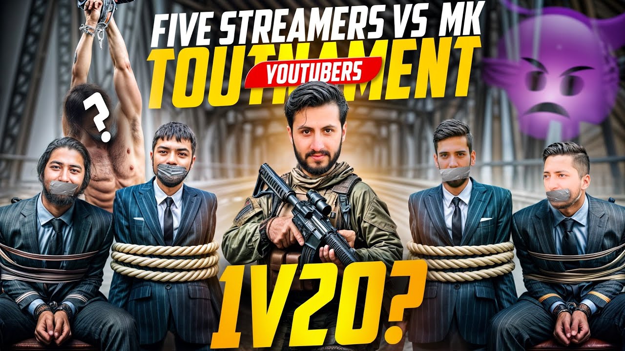 5 Streamers Shocked By MK 🔥 4X | Youtubers Tournament | MK Gaming - YouTube