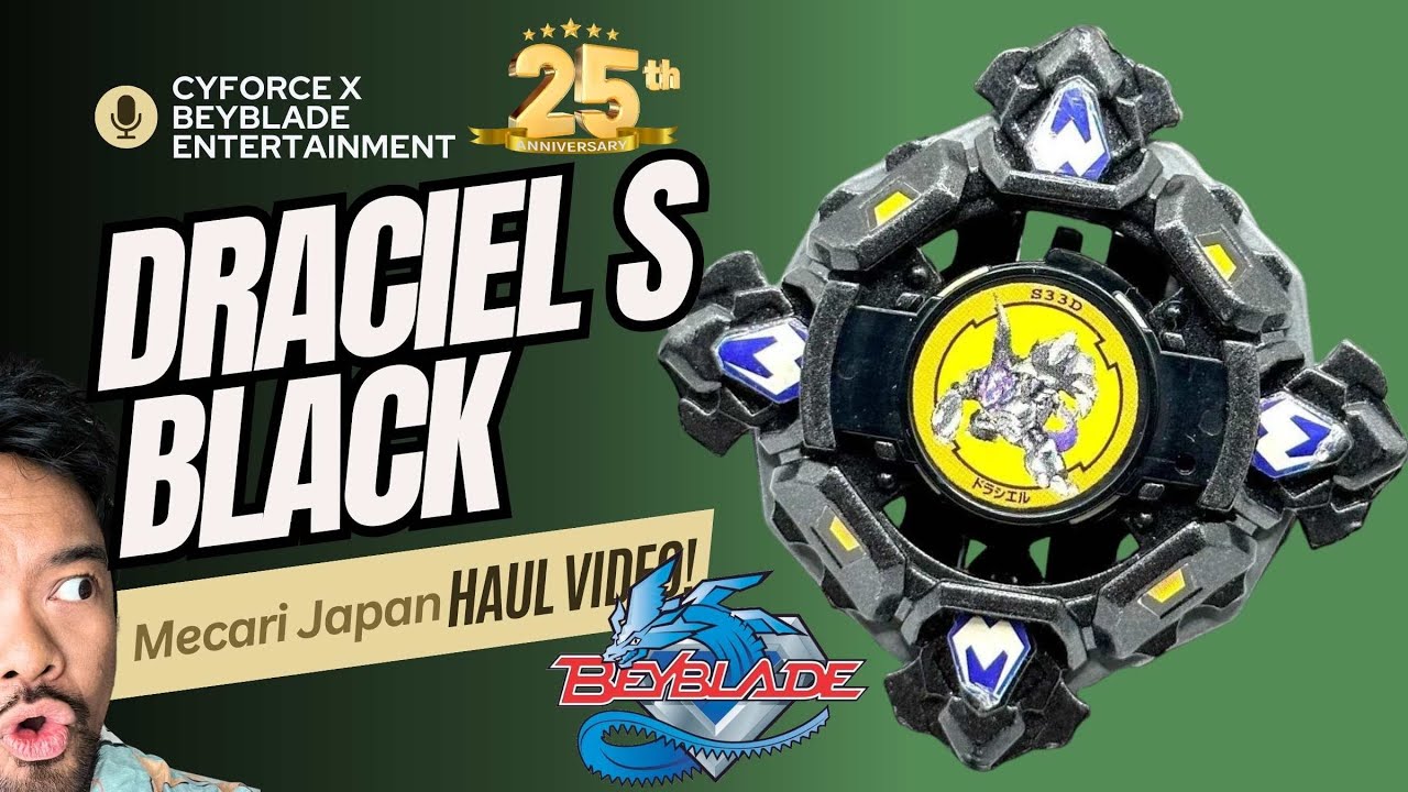 DRACIEL S BLACK | VINTAGE BEYBLADE SHOWCASE | SPECIAL RECOLOR BOOSTER ...