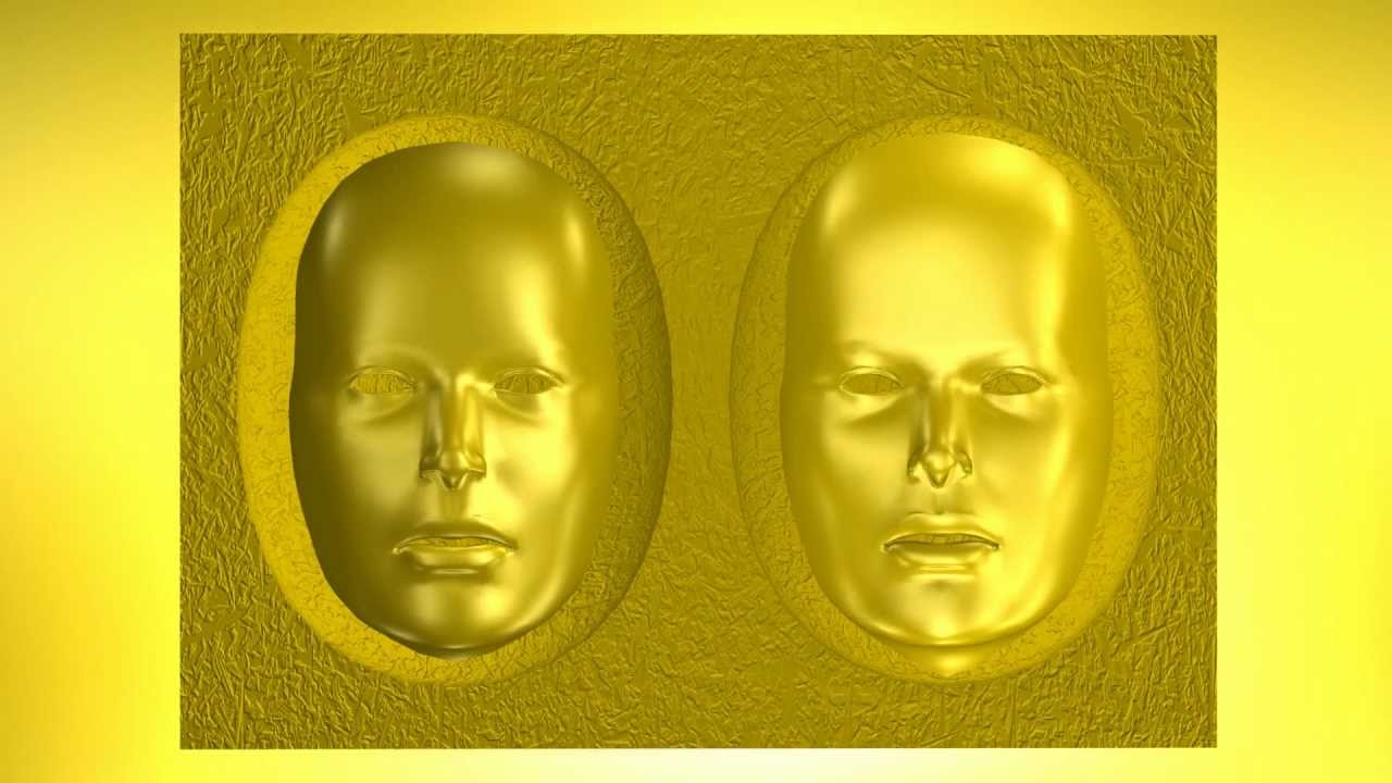 Mind blowing golden faces. Visual/optical illusion. - YouTube