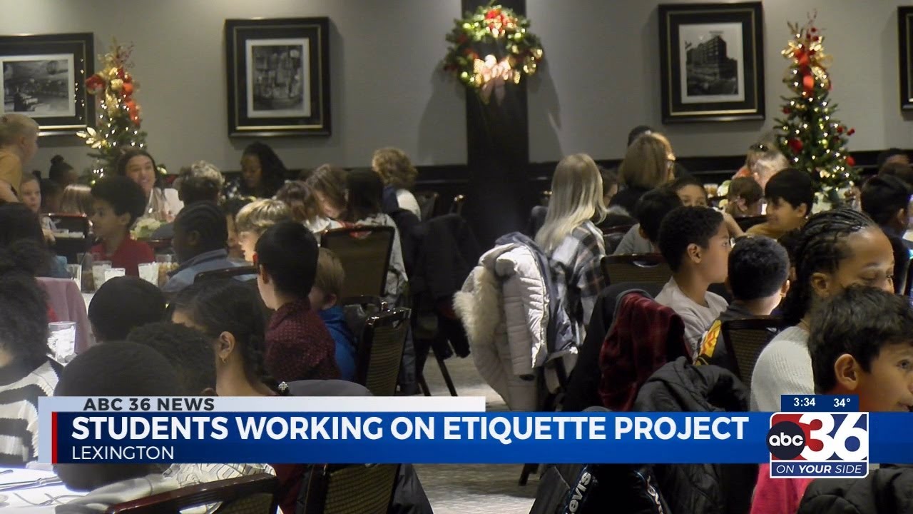 Dixie Magnet Elementary students showcase etiquette skills - YouTube