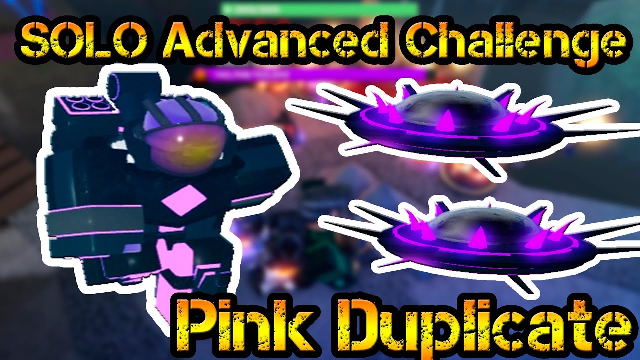 Roblox Tower Blitz - SOLO Advanced Challenge Pink Duplicate - YouTube