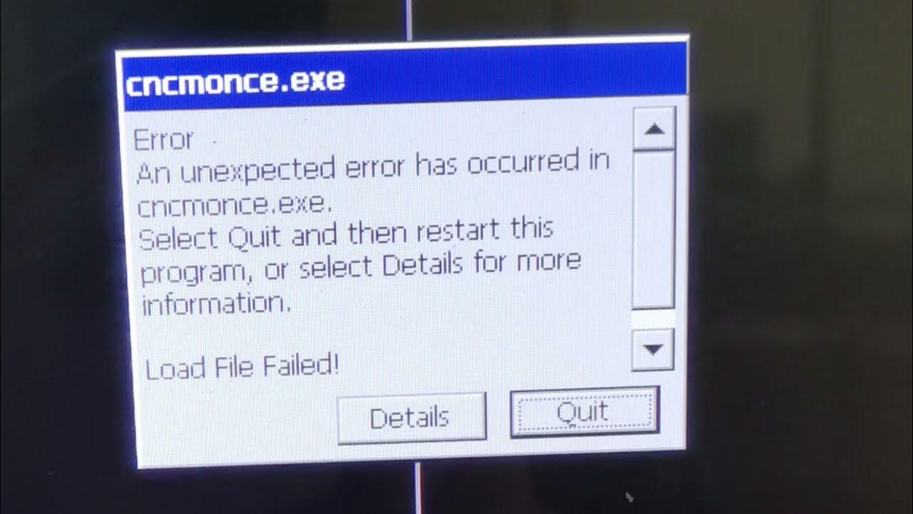 NC fiel Program open failure on Syntec controller - YouTube