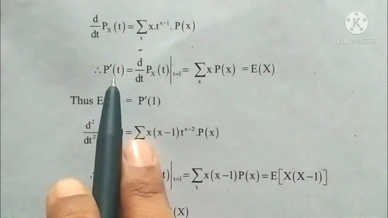 properties of probability Generating function - YouTube
