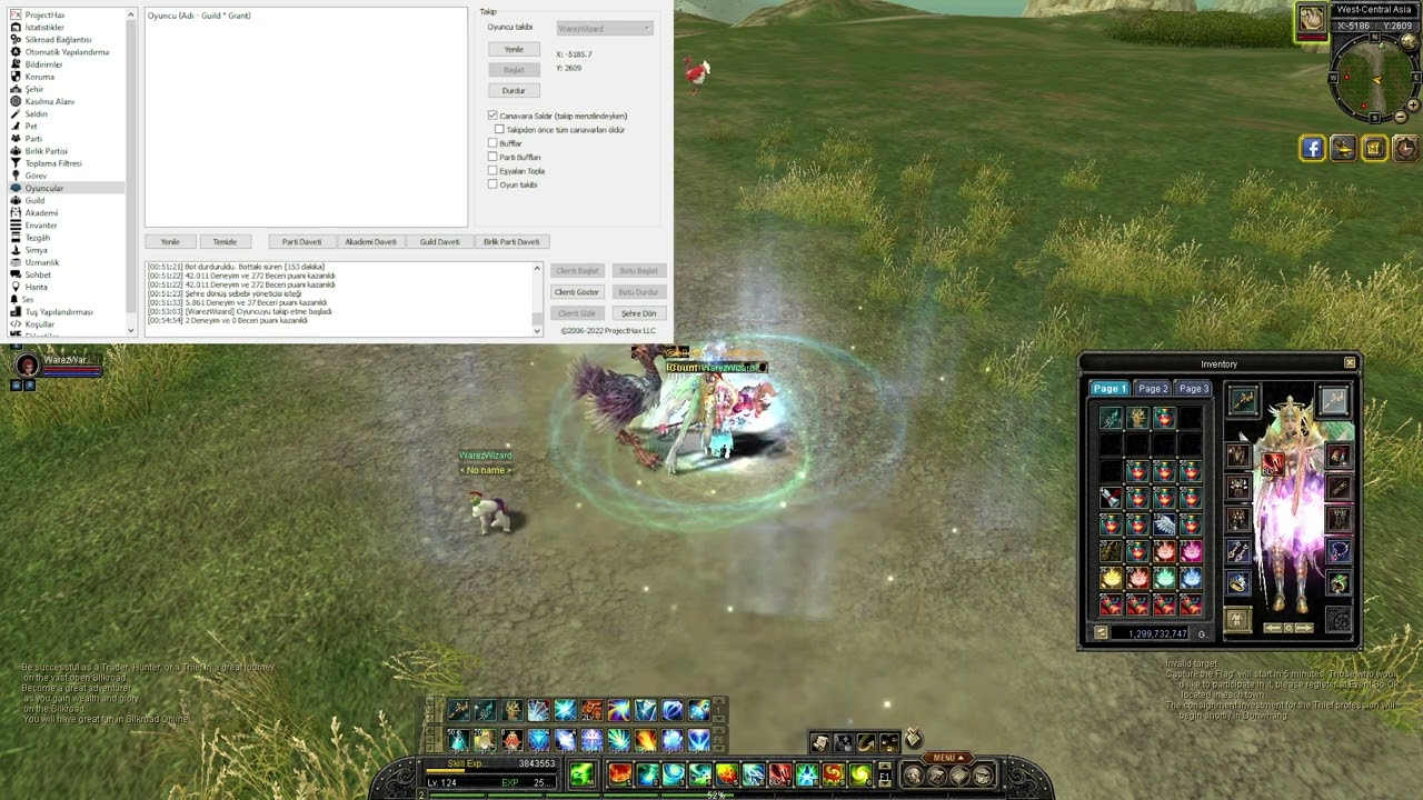 phBot 8 Çarı Aynı Anda Kontrol Etmek (Hem Takip Ettirmek Hem Atak ...