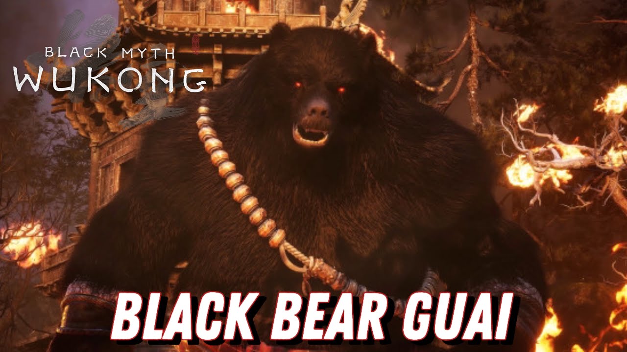 Black Bear Guai Fight | Black Myth Wukong - YouTube