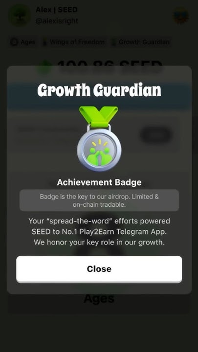 Collect Growth Guardian Badge 🏅 for future Airdrop | Pro Tips Series ...