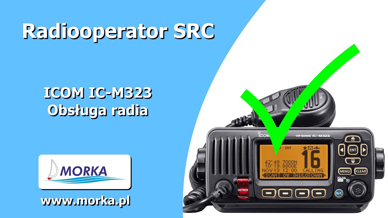 Morskie radio VHF #9 - Obsługa ICOM IC M-323 - YouTube