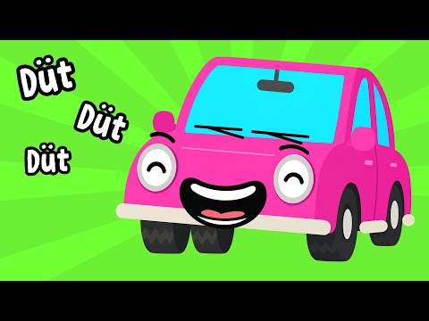 Pembe Araba Düt Düt Düt | Eğlenceli Çocuk Şarkısı | Renkleri Öğreten Şarkı
