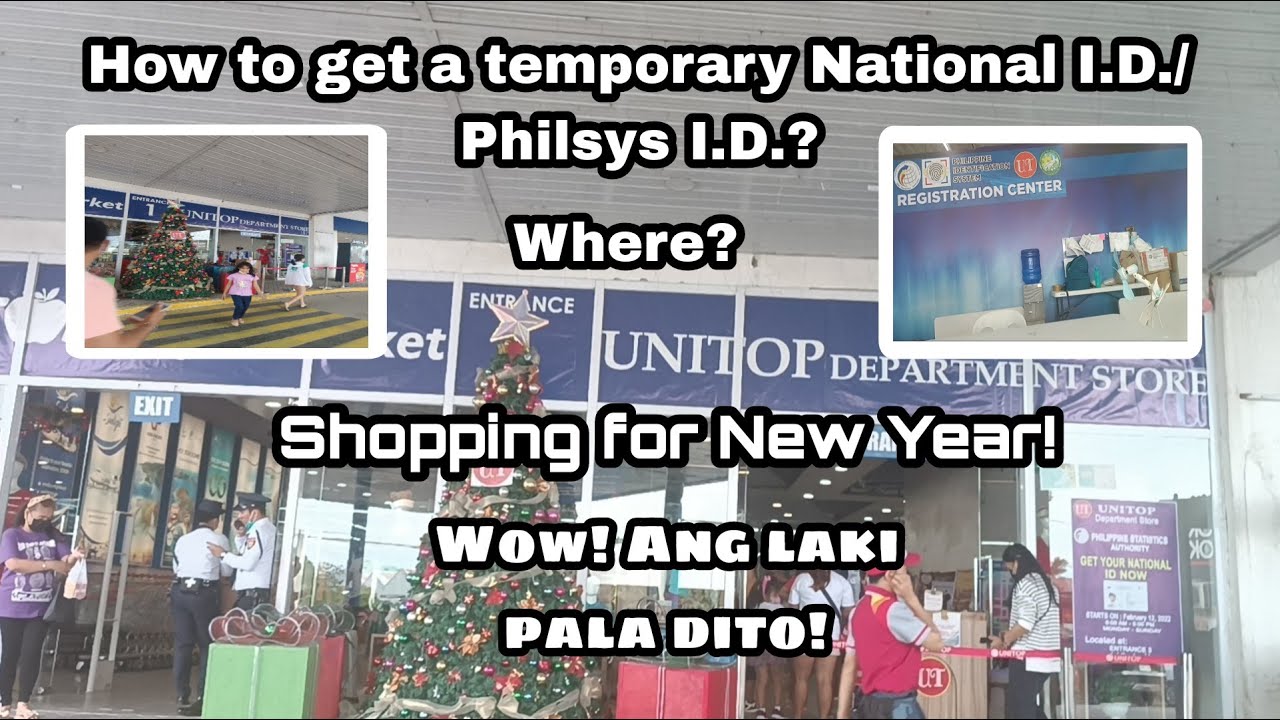 HOW TO GET TEMPORARY NATIONAL ID/PHILSYS ID? WHERE? 1ST TIME NAMIN DITO ...