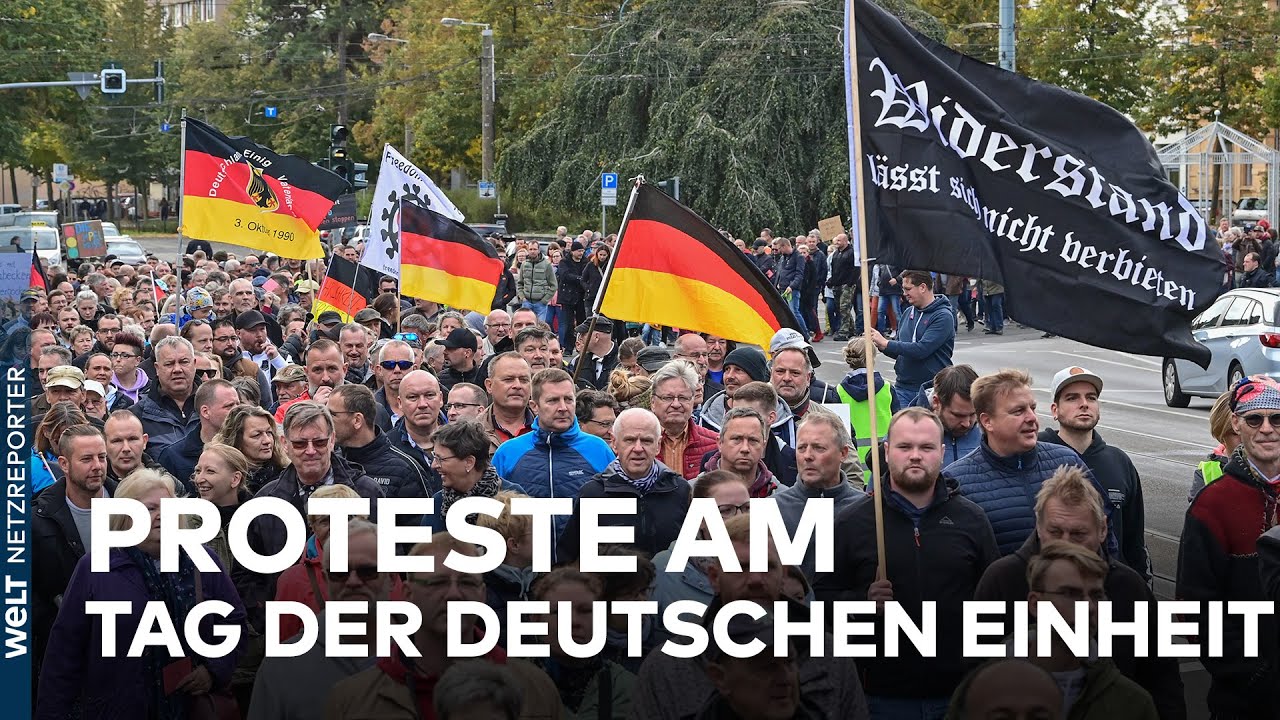 PROTESTE AM TAG DER DEUTSCHEN EINHEIT: Demonstrationen gegen Krieg und ...