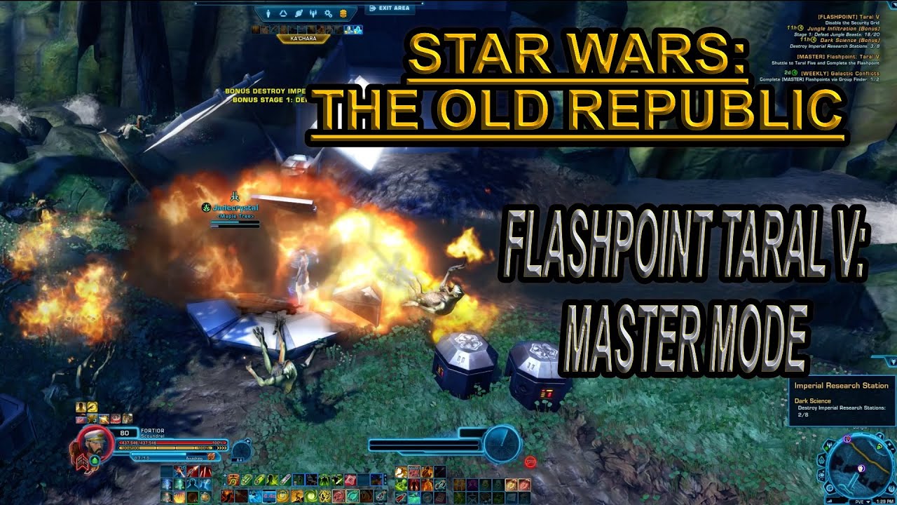 Star Wars The Old Republic: Taral V Master Mode Healing - YouTube