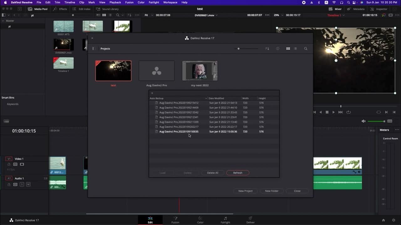 How to Project Backup DaVinci Resolve 17 - YouTube