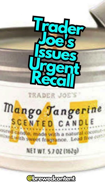 Trader Joe's Issues Urgent Recall #shorts - YouTube