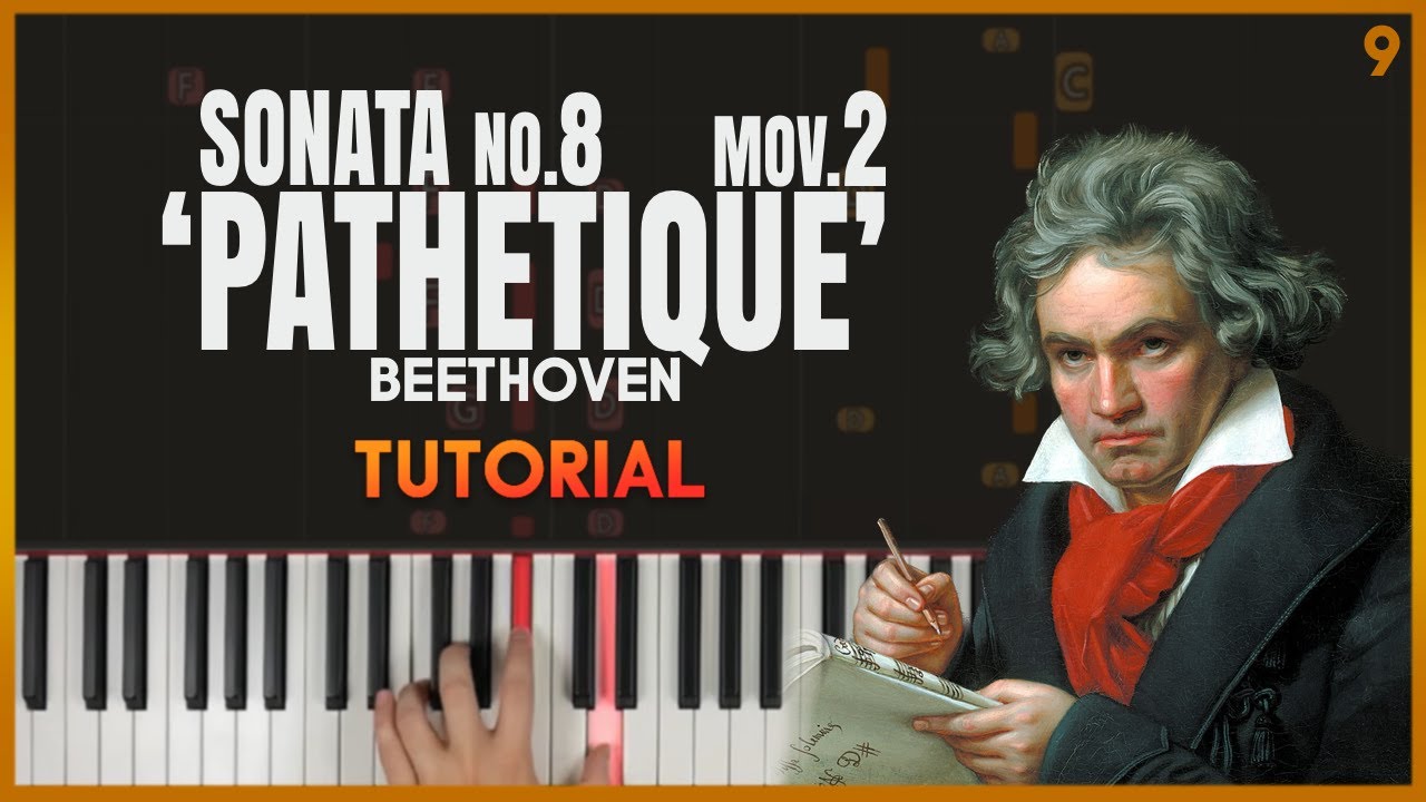 'PATHETIQUE' SONATA - 2ND MOV. (op. 13 no. 8) by Beethoven | Piano ...