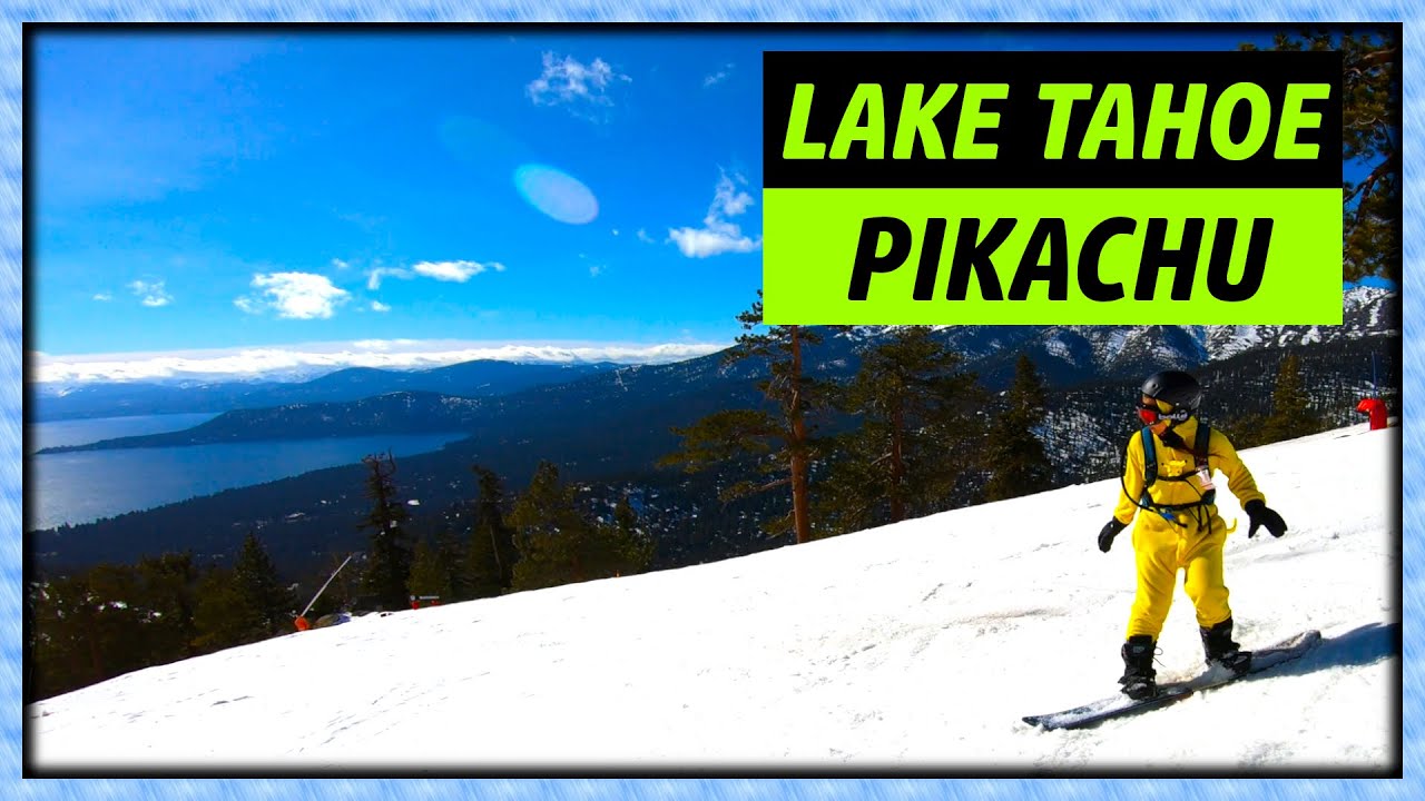 PIKACHU SNOWBOARDING AT LAKE TAHOE - Diamond Peak - feat. Debra Potts # ...